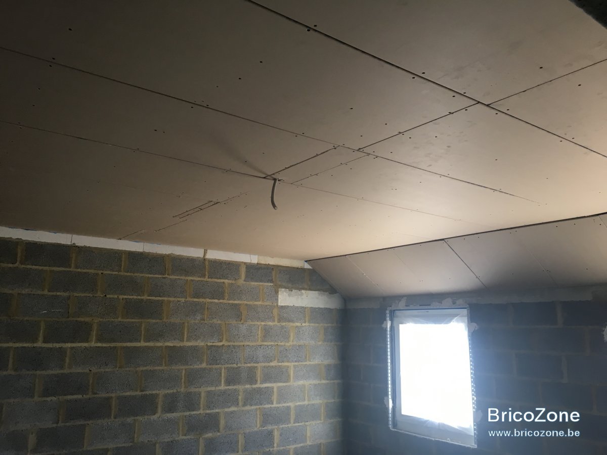 Plafond gyproc tombé....