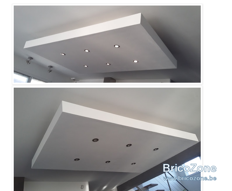 Futur plafond sens de portée plaques gyproc