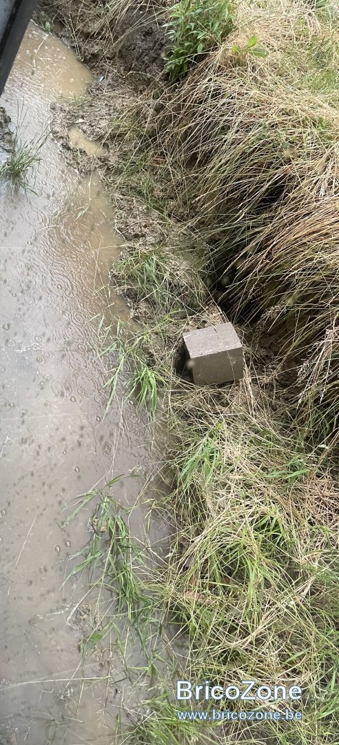 Drainage sous terrasse sur plot avec radier