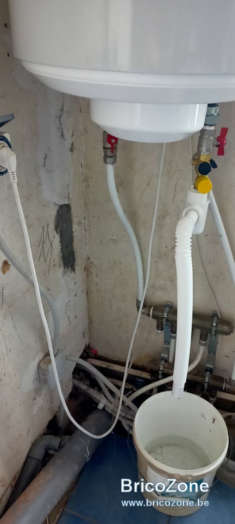 Problème pour vider le boiler...