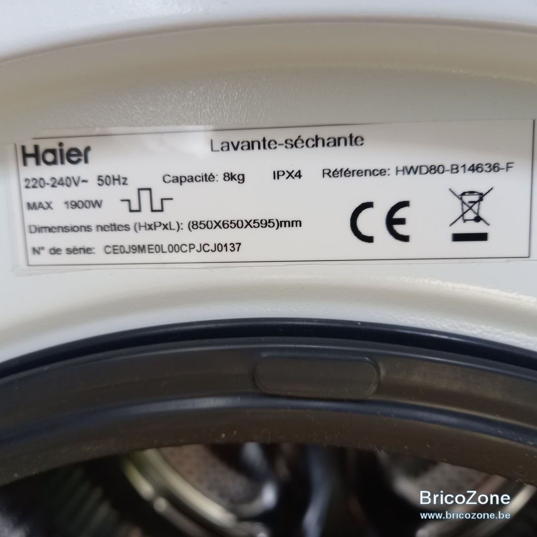 Machine lavante-séchante Haier