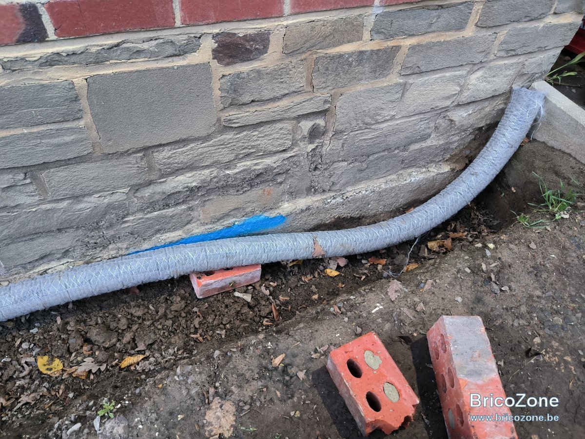 Hauteur du drain périphérique