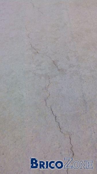 réparer dalle en béton fissurée