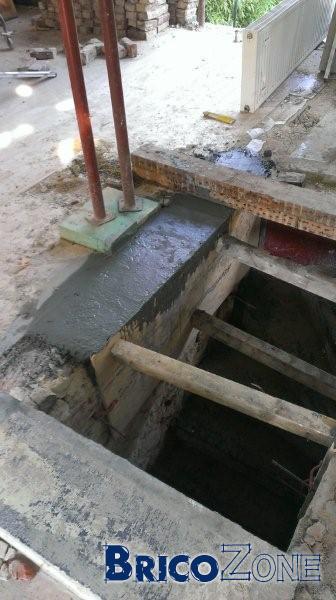 Dimension dalle/semelle en béton pour pilier métalique.